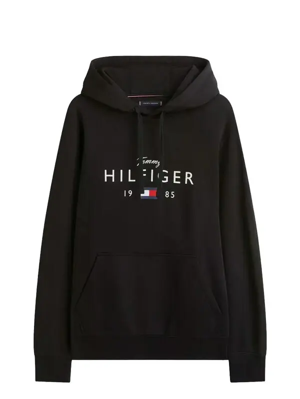 Tommy Hilfiger Logo-detail Hoodie - Black