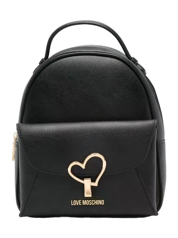 Moschino Heart-detail Backpack - Black