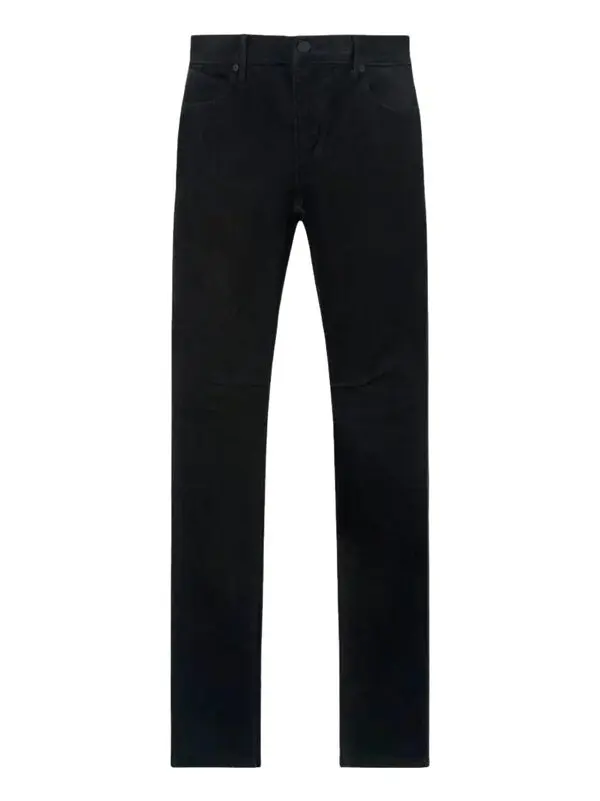 RtA Bryant Flocked Skinny Jeans - Black