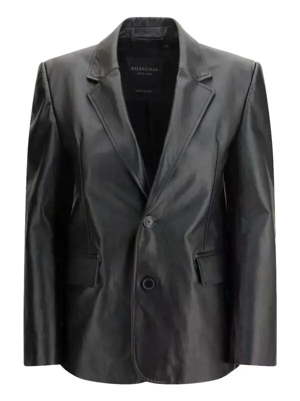 Balenciaga Buttoned Jacket - Black