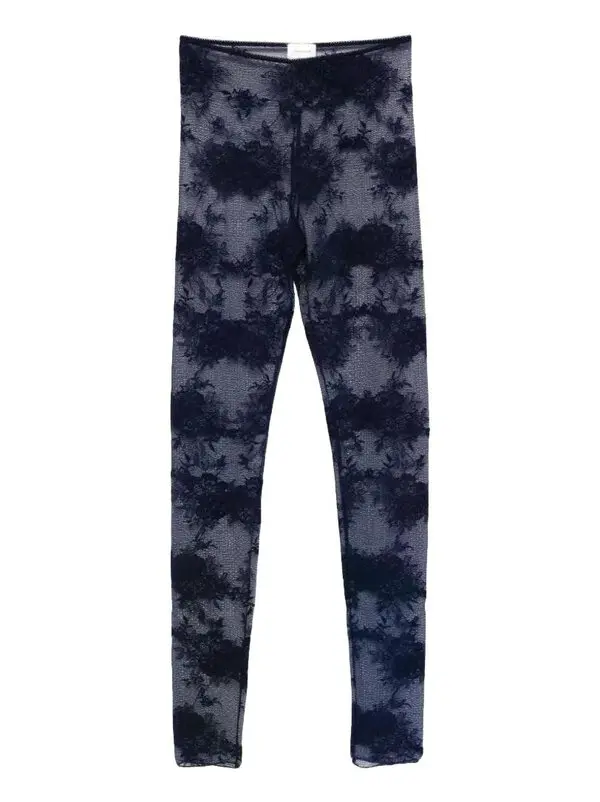 Andamane Zillah Floral-detail Leggings - Blue