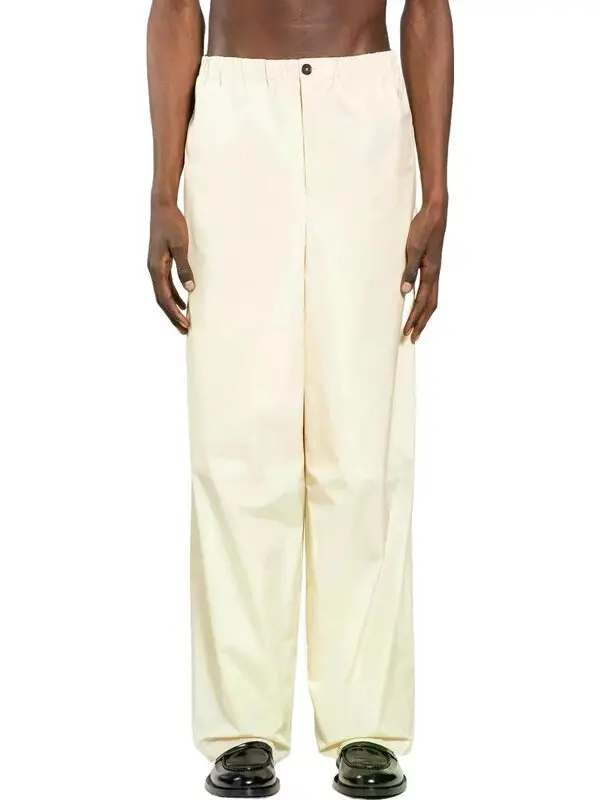 JIL SANDER Elasticated Trousers - Neutrals