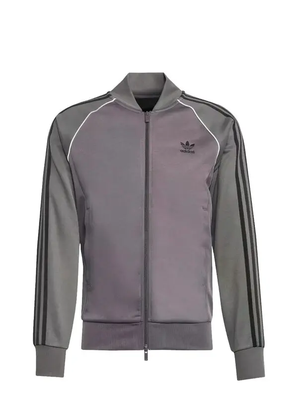 Adidas Striped Sweatshirt - Grey