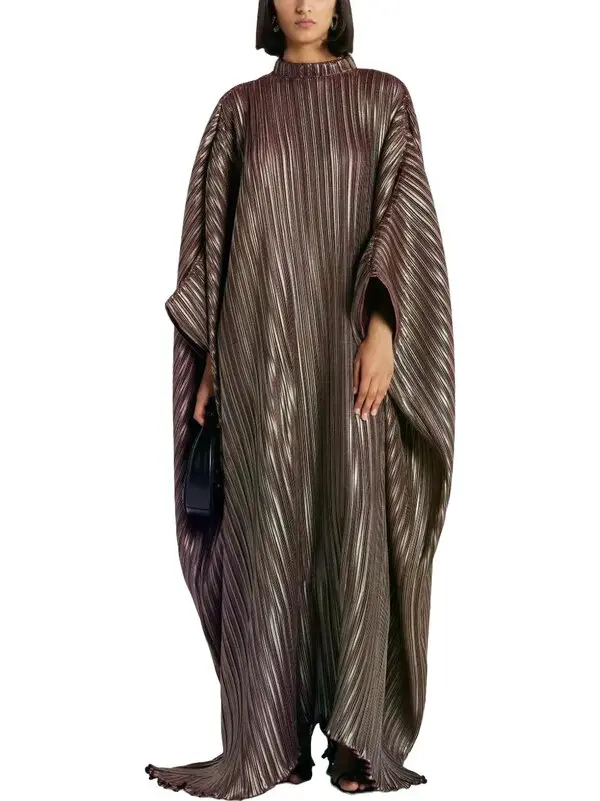 L'IDEE Sahara Pleated Maxi Dress - Brown
