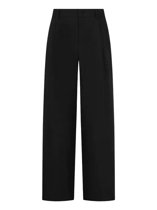 STUDIO TOMBOY Pintuck Detail Trousers - Black
