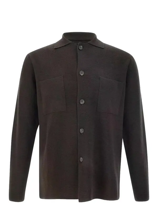 FILIPPO DE LAURENTIIS Patch-pocket Shirt - Brown