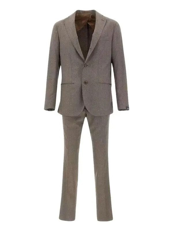 BARBA NAPOLI Single-breasted Suit - Brown