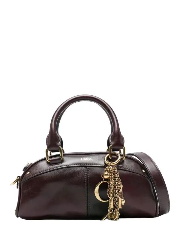 Chloé Mini Leather Tote Bag With Charms - Purple