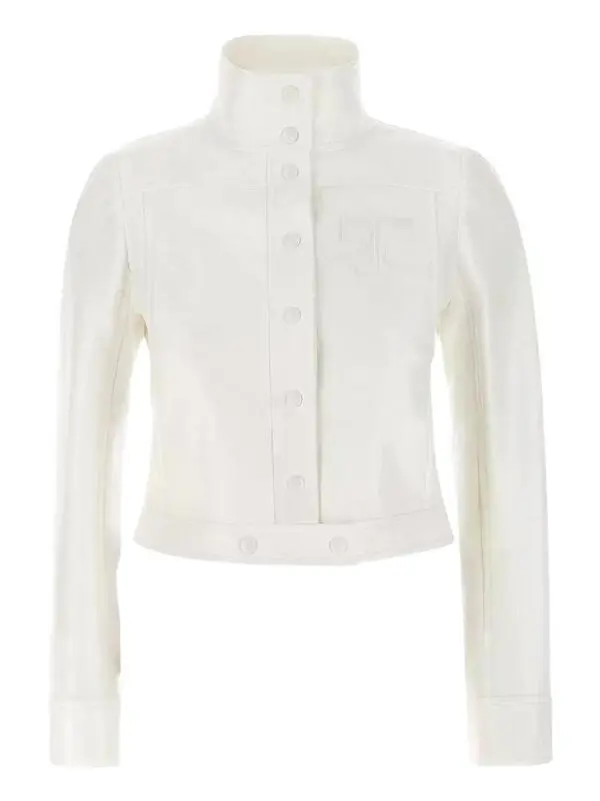 COURREGES Logo-detail Jacket - White