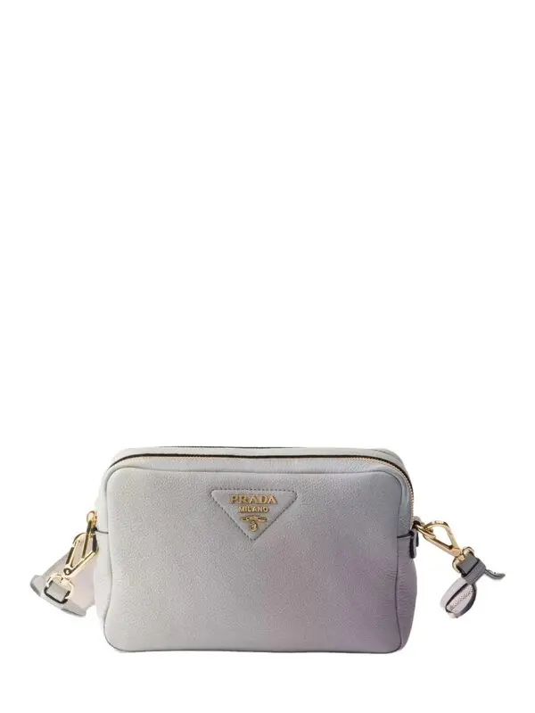Prada Logo-detail Shoulder Bag - Grey