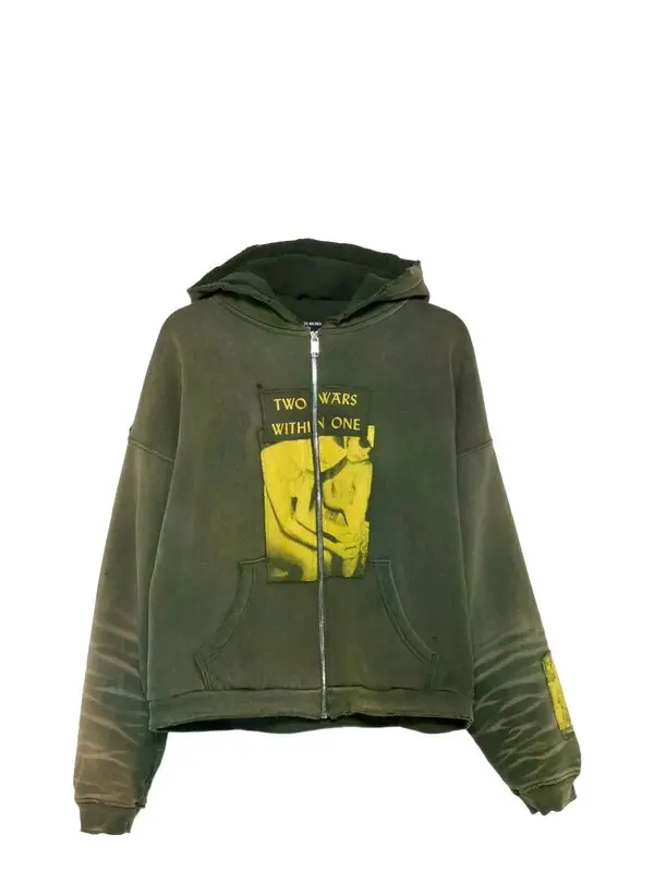 Enfants Riches Déprimés Graphic Zip-up Hoodie - Green