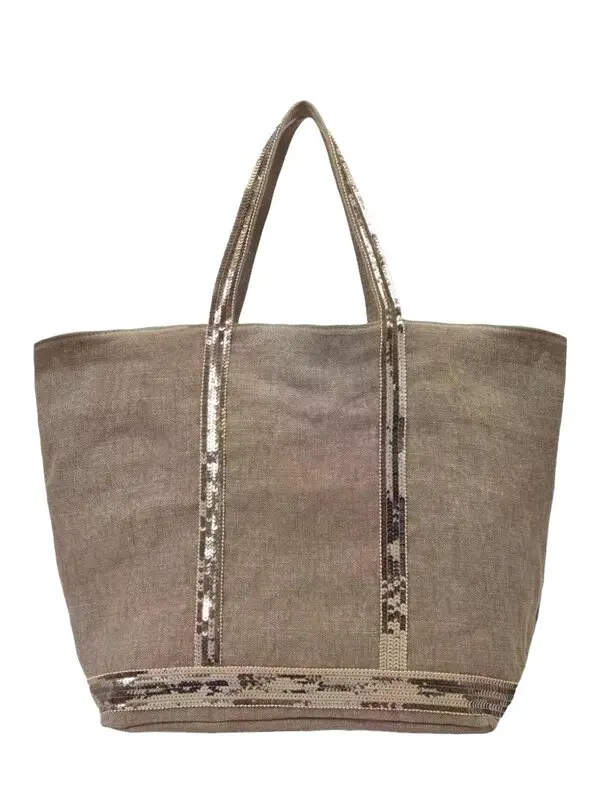 Vanessa Bruno Cabas Linen Tote Bag - Green