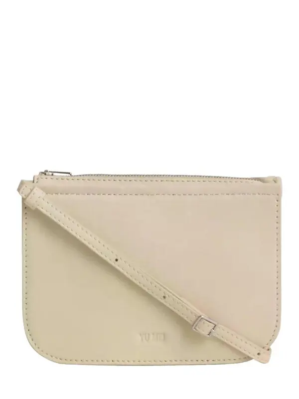 YU MEI Lambskin Zip Bag - Neutrals