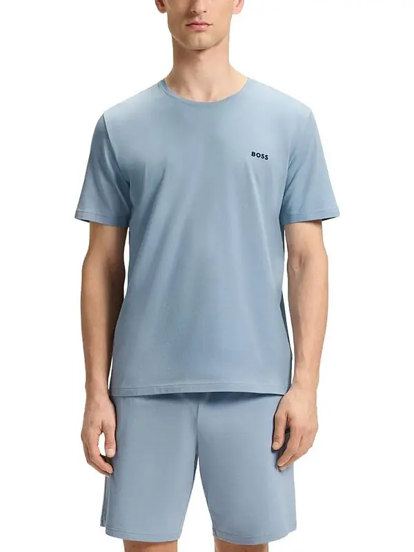 Hugo Boss Mix & Match Logo Tee - Open Blue