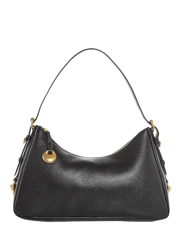Rebecca Minkoff Mia Large Leather Shoulder Bag - Black