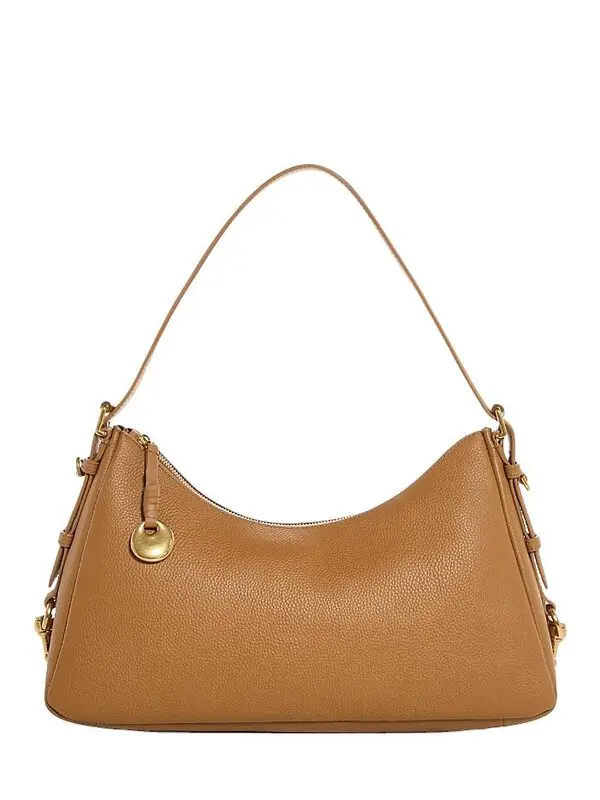 Rebecca Minkoff Mia Large Leather Shoulder Bag - Mocha