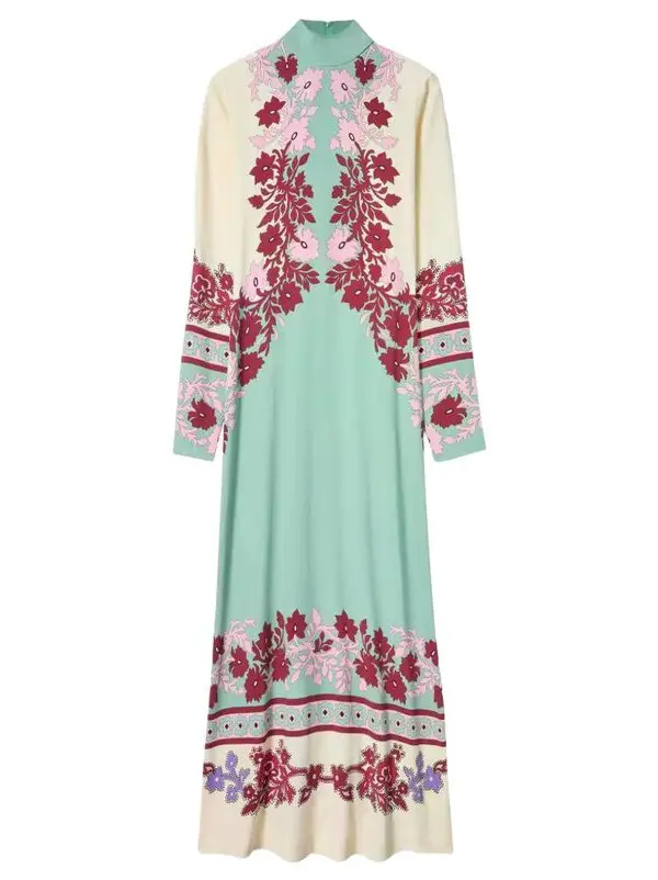 La DoubleJ Halle Floral Maxi Dress - Green