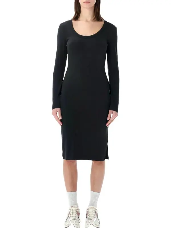 Nike Long-sleeved Midi Dress - Black
