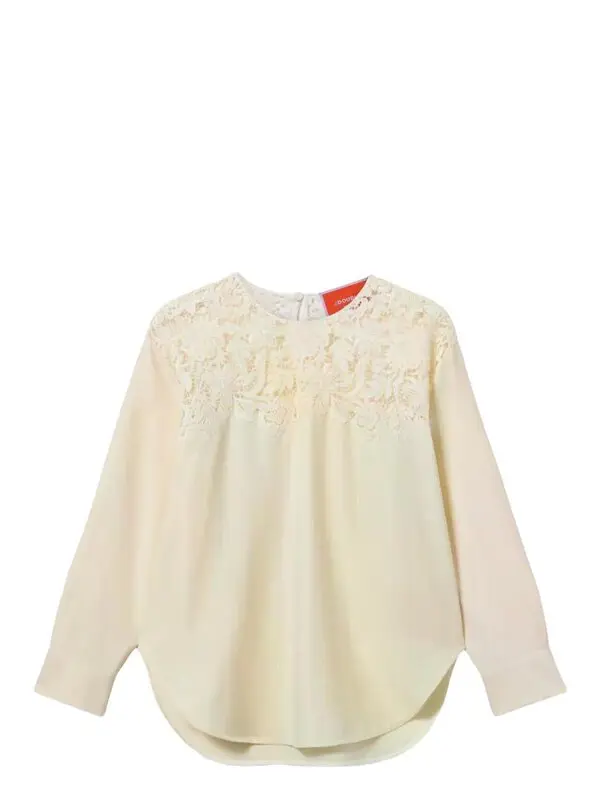 La DoubleJ Lace Glow Blouse - Neutrals
