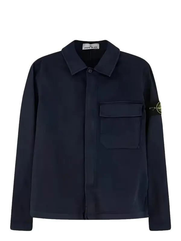 Stone Island Chest-pocket Shirt Jacket - Blue