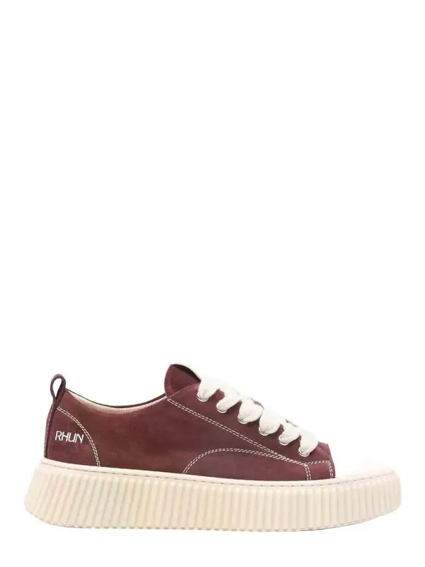 RHUN Lace-up Low-top Sneakers - Red