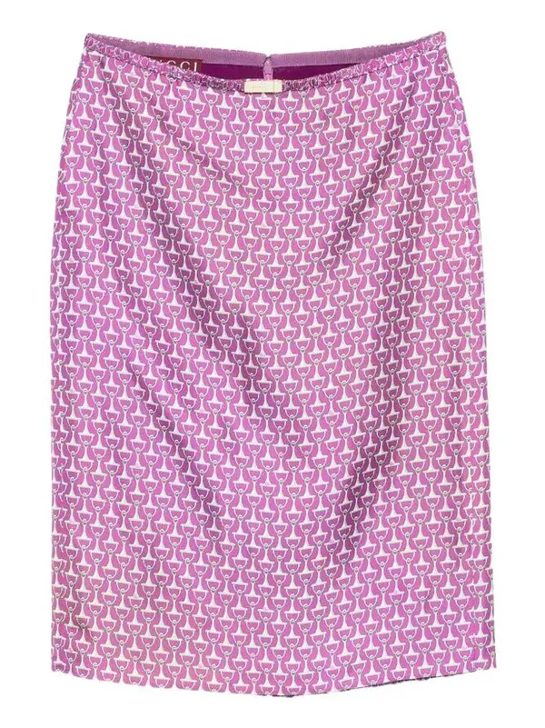 Gucci Printed Skirt - Purple