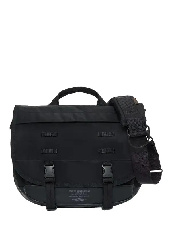 PORTER-YOSHIDA & CO Buckle Messenger Bag - Black