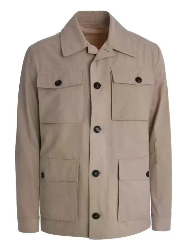 Pal Zileri Buttoned Pocket Field Jacket - Neutrals