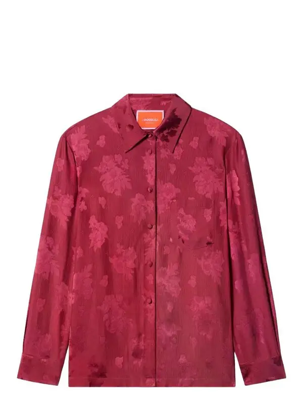 La DoubleJ Floral Pattern Shirt - Red