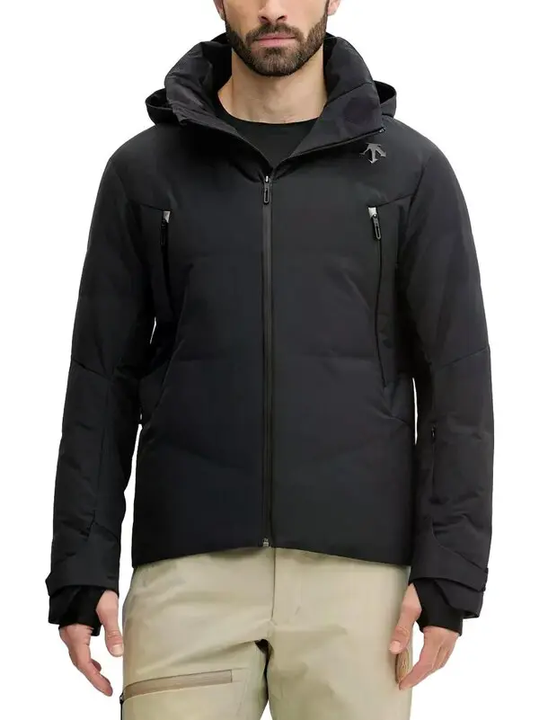 DESCENTE Hooded Zip Jacket - Black