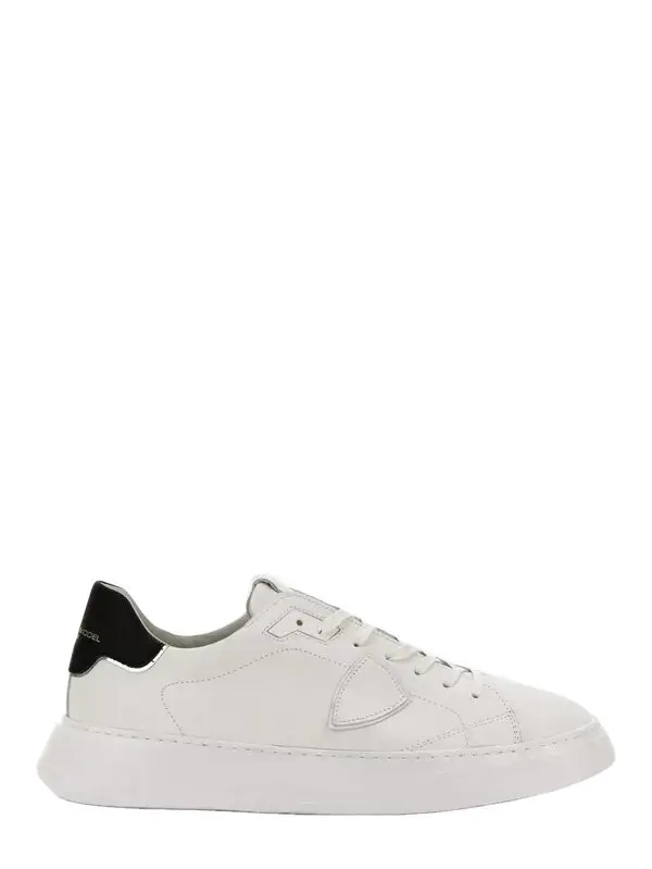 Philippe Model Logo-print Leather Sneakers - White