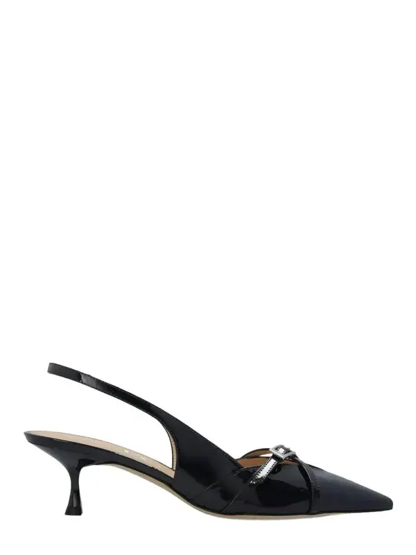 STUART WEITZMAN Georgie Slingback Heeled Pumps - Blue