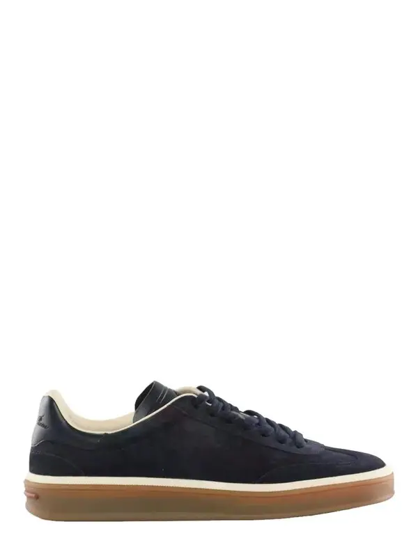 Loro Piana Suede Panelled Sneakers - Blue