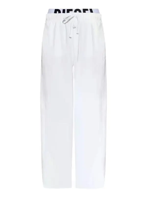 DIESEL Drawstring Waistband Track Pants - White