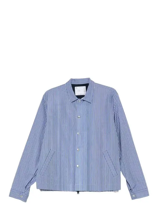 Sacai Striped Overshirt - Blue