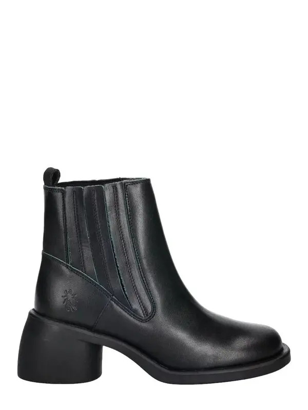 Fly London Pull-on Block-heel Boots - Black