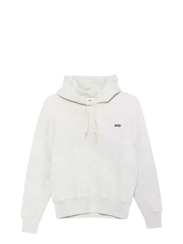 AUTRY Logo-embroidered Hoodie - Grey