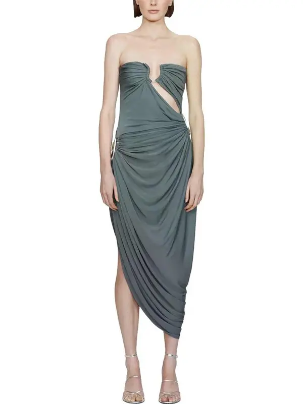 Christopher Esber Orica Strapless Dress - Grey