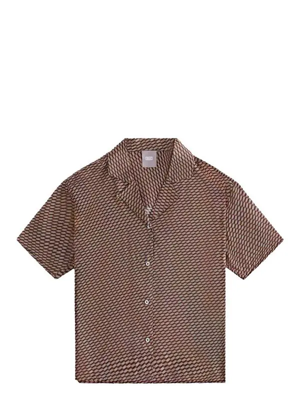 Kith Elena Monogram Camp Shirt - Brown