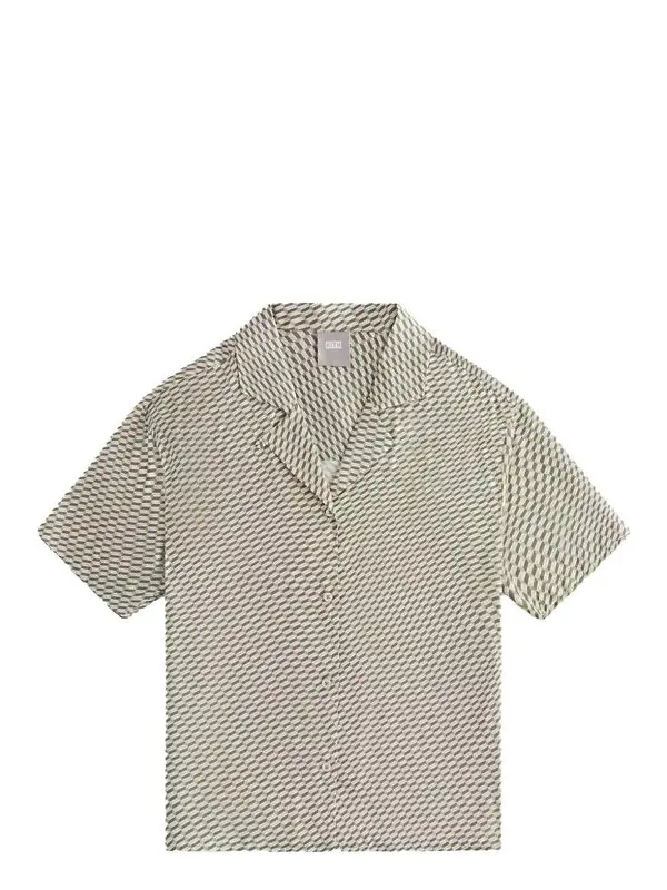 Kith Elena Monogram Silk Camp Shirt - Neutrals