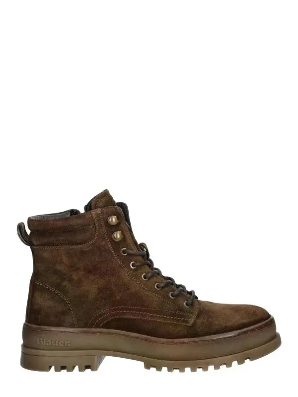 BLAUER. Iuka01 Lace-up Zip Boots - Brown