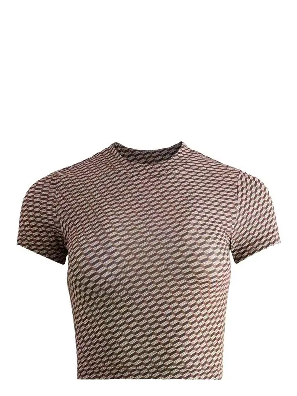 Kith Mulberry Sheer Monogram T-shirt - Brown