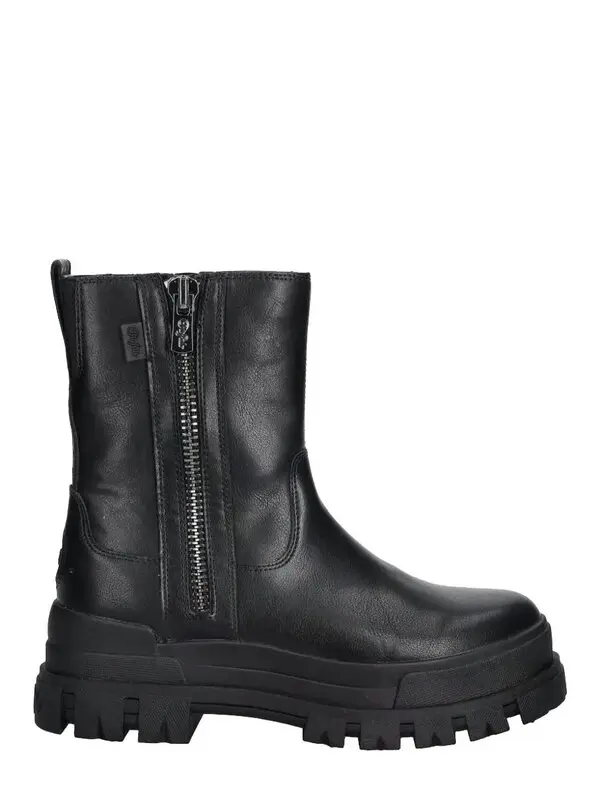 BUFFALO Aspha Zip Lug-sole Boots - Black