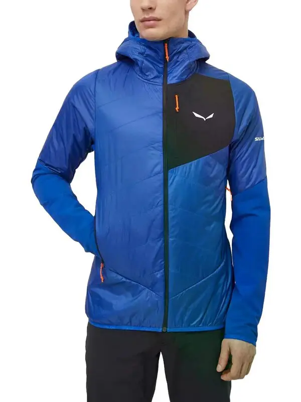 SALEWA Ortles Hybrid Hooded Quilted Jacket - Blue