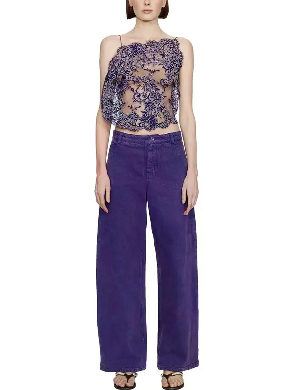 Christopher Esber Relaxed Denim Jeans - Purple
