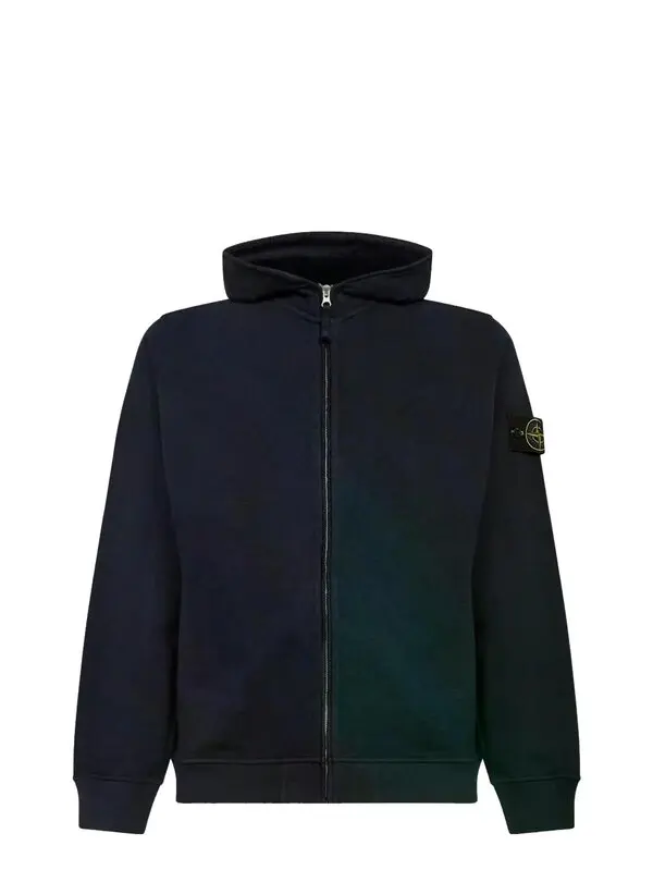 Stone Island Zip-up Hoodie - Blue