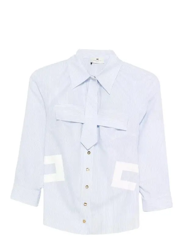 Elisabetta Franchi Striped Blouse - White