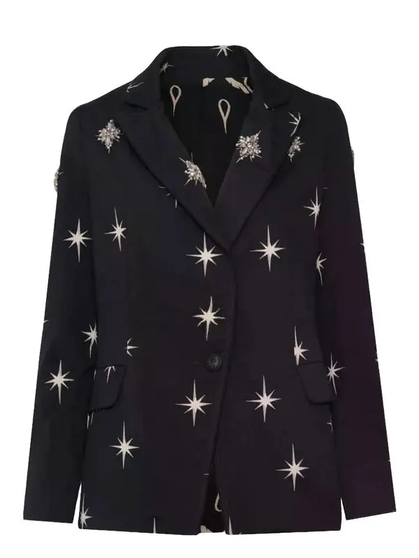 Johanna Ortiz Star-embellished Blazer - Black