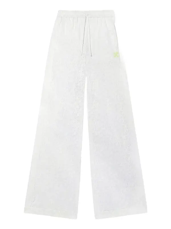 Off-White All-over Lettering Trousers - White