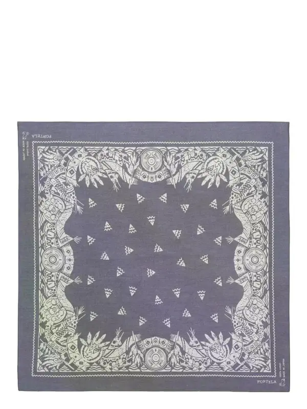 FORTELA Apache-print Cotton Bandana - Blue